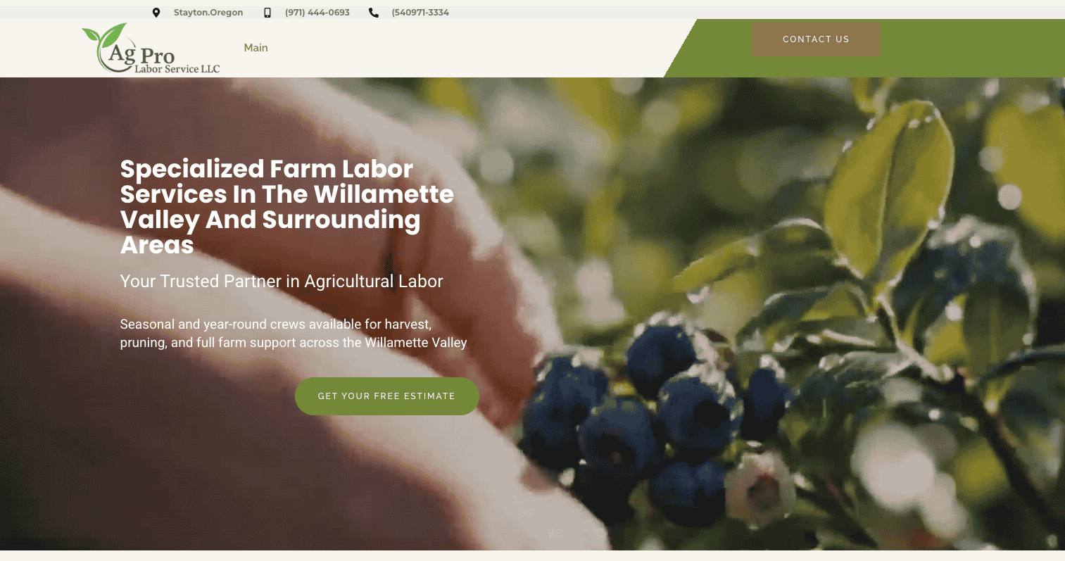 Farm Labor Contractor in Oregon | Ag Pro Labor Service LLC